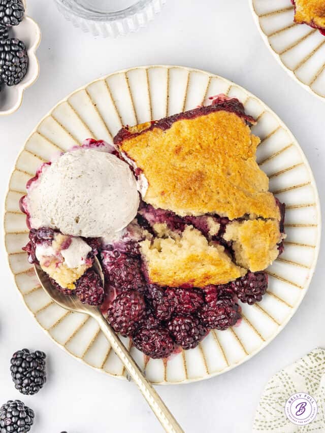 Blackberry Cobbler Recipe - Belly Full