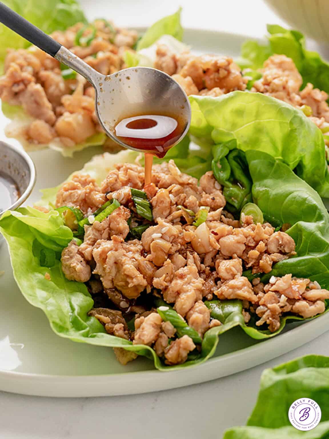 Chicken Lettuce Wraps {PF Chang's Copycat} - Belly Full
