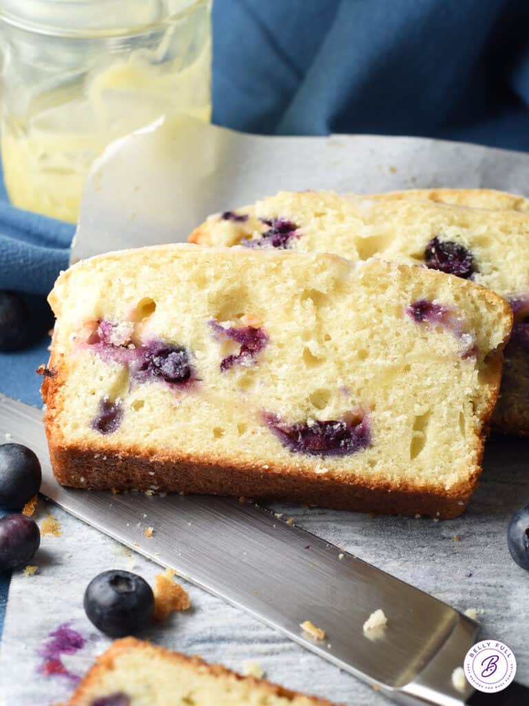Easy Lemon Blueberry Bread - Belly Full