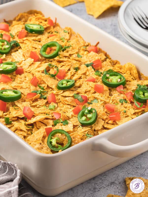Easy Nacho Chicken Casserole - Belly Full