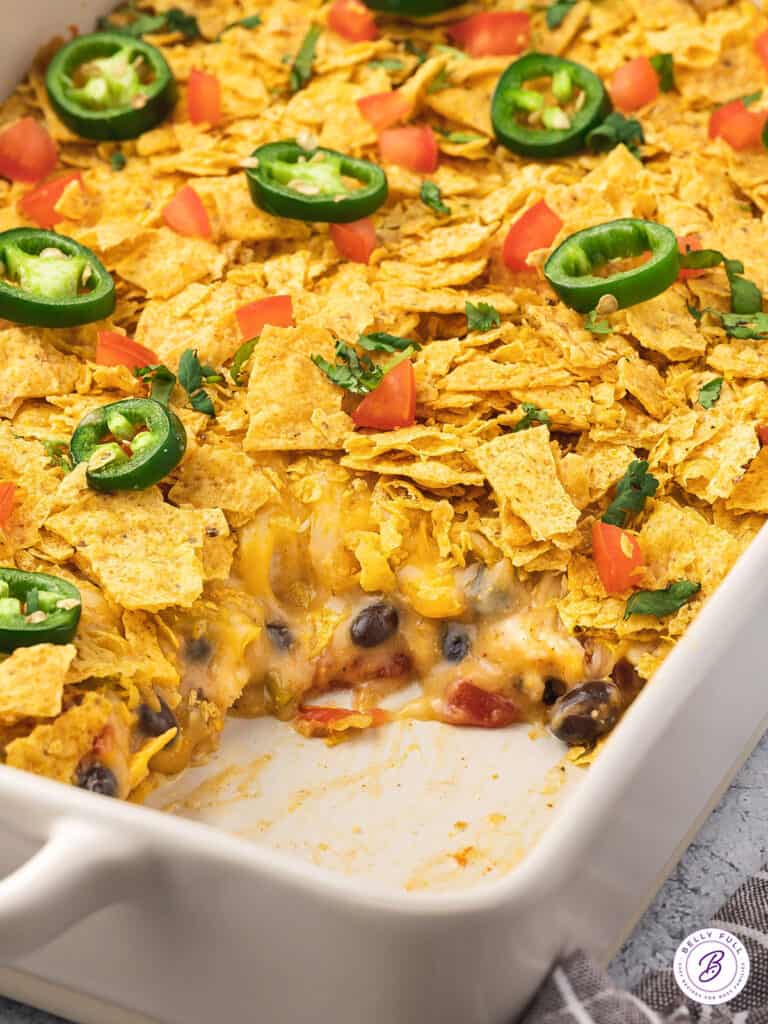 Easy Nacho Chicken Casserole - Belly Full
