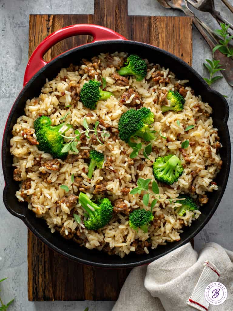 Sausage and Rice Skillet - Belly Full