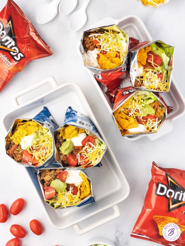 Walking Tacos {Taco in a Chip Bag} - Belly Full
