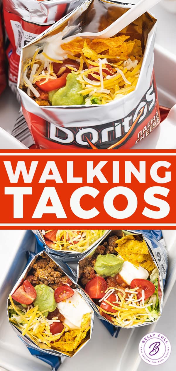 Walking Tacos {Taco in a Chip Bag} - Belly Full