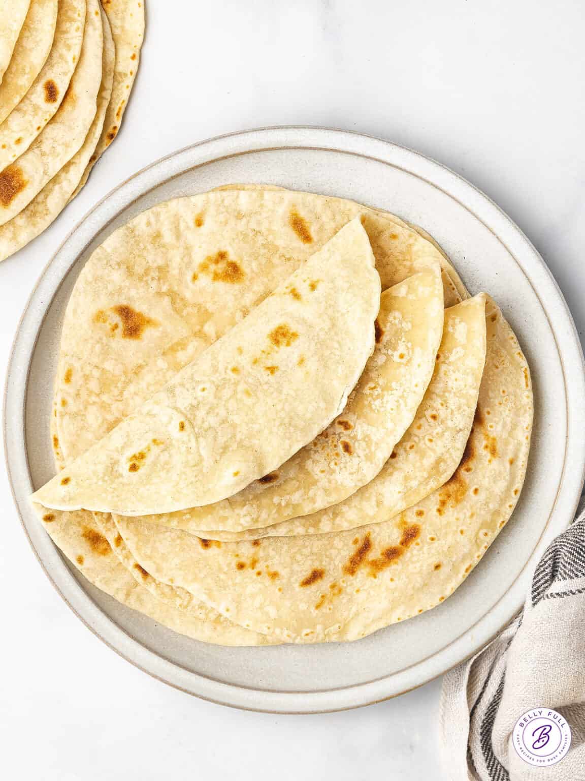 Homemade Flour Tortillas Recipe - Belly Full