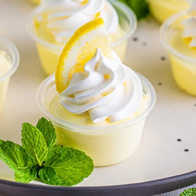 Limoncello Pudding Shots - Belly Full