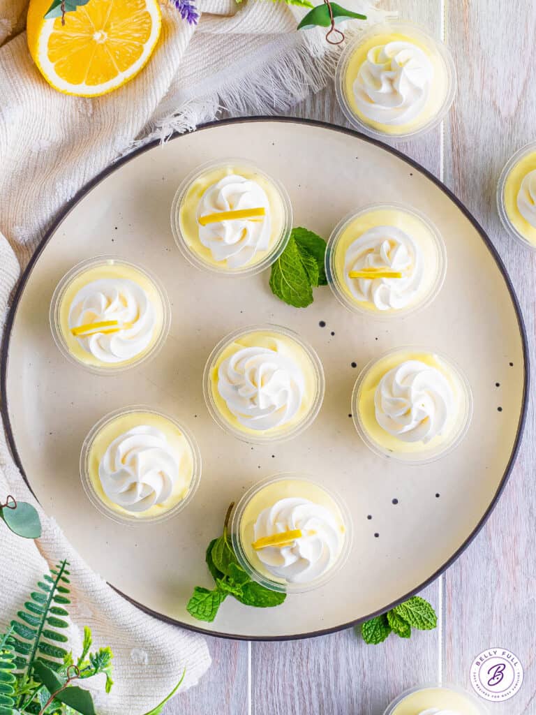 Limoncello Pudding Shots - Belly Full