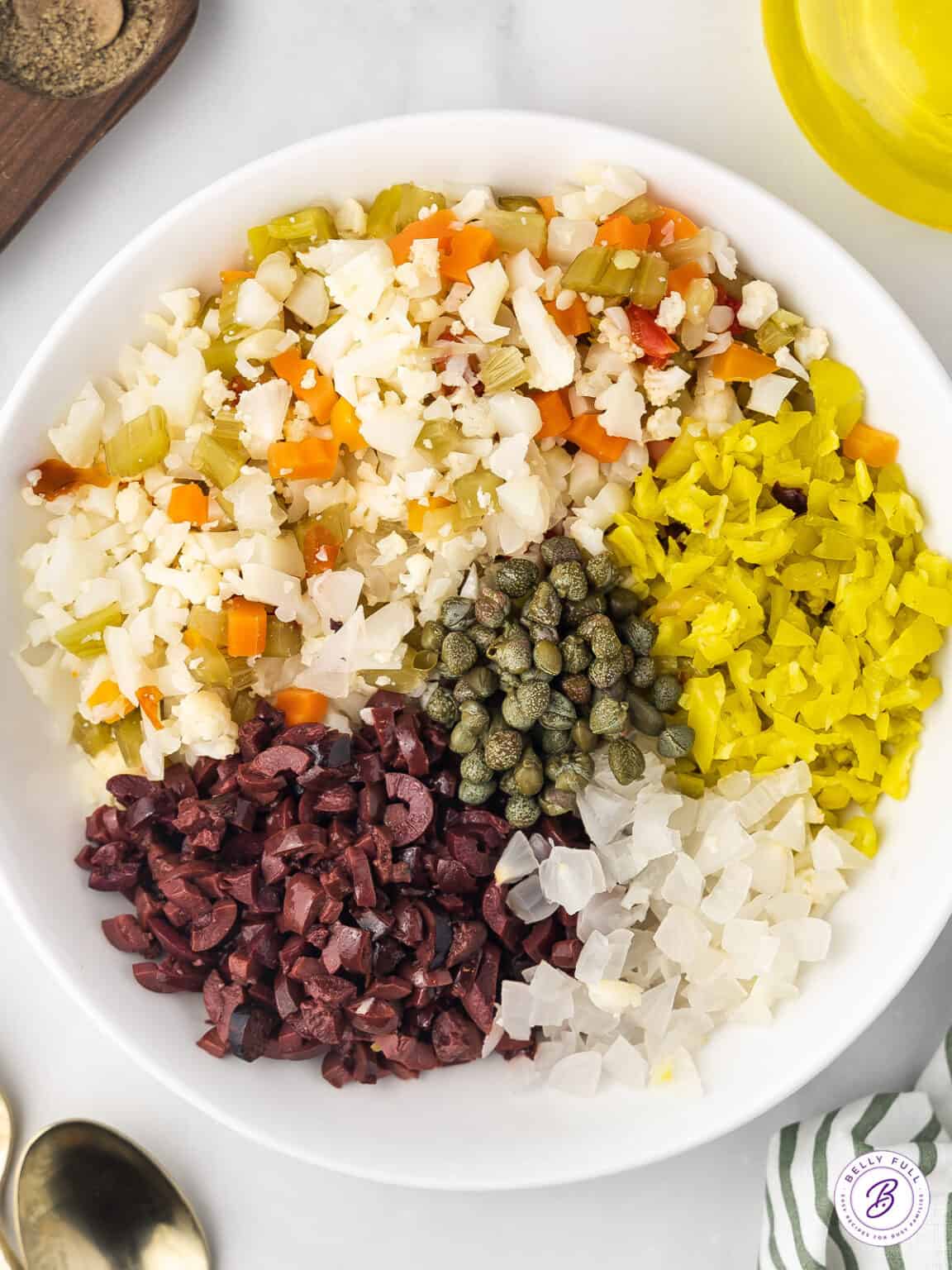 Olive Salad Recipe {Muffuletta Olive Salad} - Belly Full