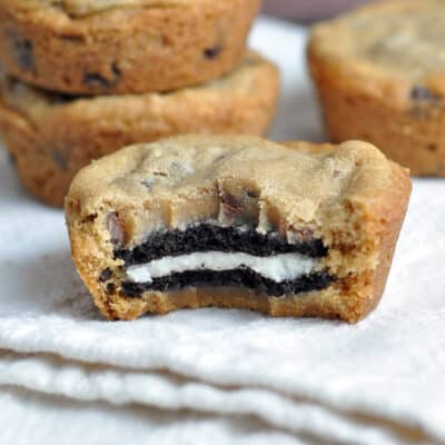 Oreo Stuffed Chocolate Chip Cookies - Belly Full