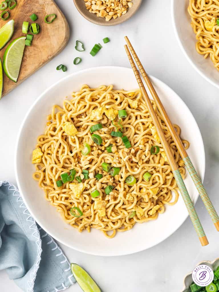Ramen Pad Thai {10 minute meal!} - Belly Full