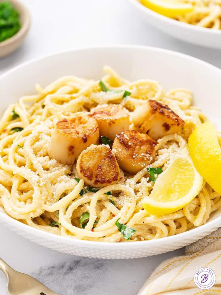 Seared Scallop Piccata {20 minute meal!} - Belly Full