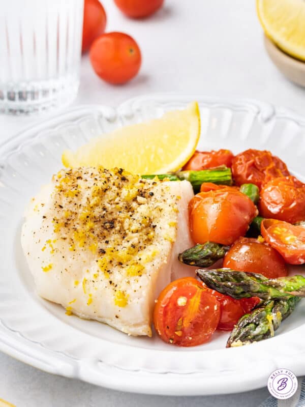 Baked Cod Sheet Pan Dinner - Belly Full