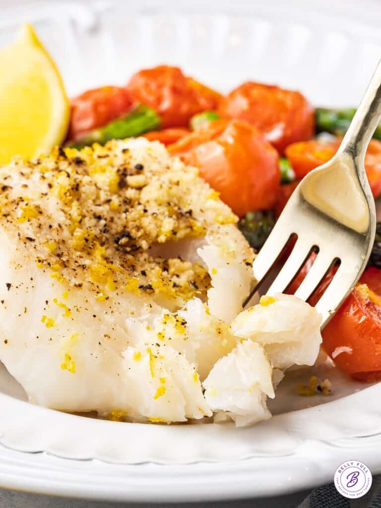 Baked Cod Sheet Pan Dinner - Belly Full