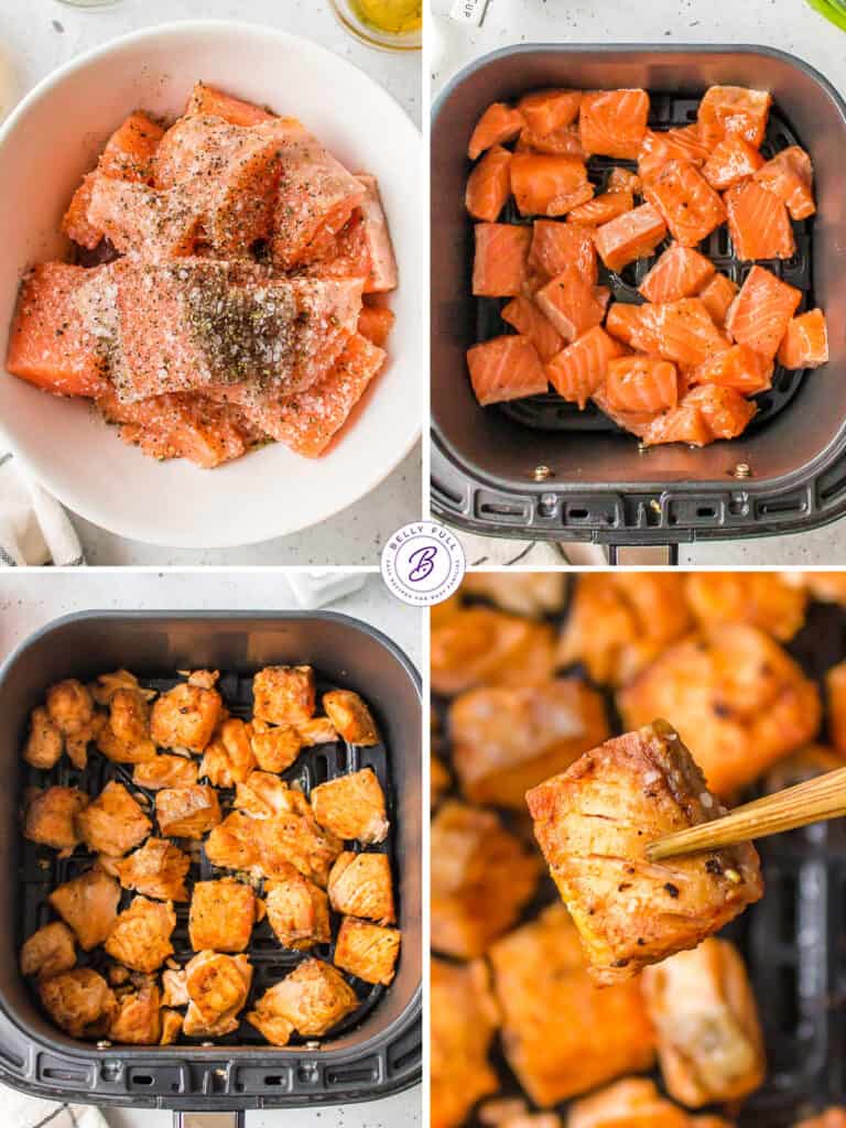 Air Fryer Salmon Bowls - Belly Full