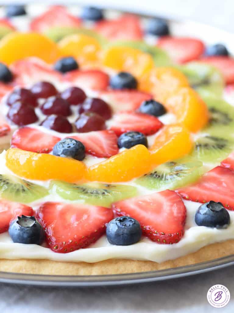 Dessert Fruit Pizza Recipe - Belly Full