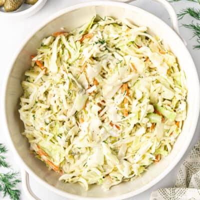 Dill Pickle Coleslaw - Belly Full