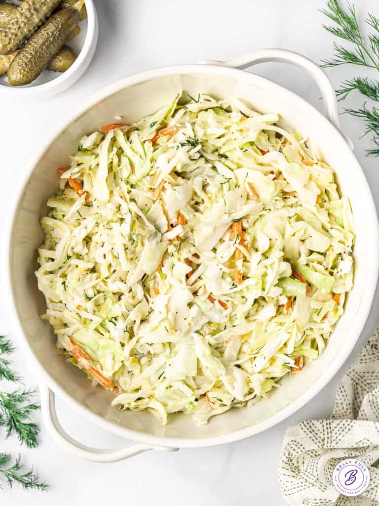 Dill Pickle Coleslaw - Belly Full