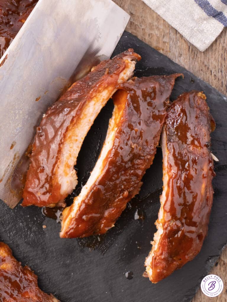 Peach BBQ Baby Back Ribs - Belly Full