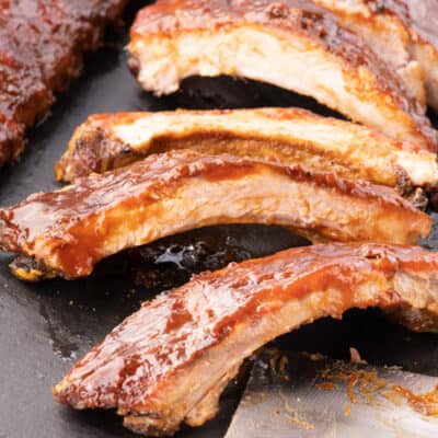 Peach BBQ Baby Back Ribs - Belly Full