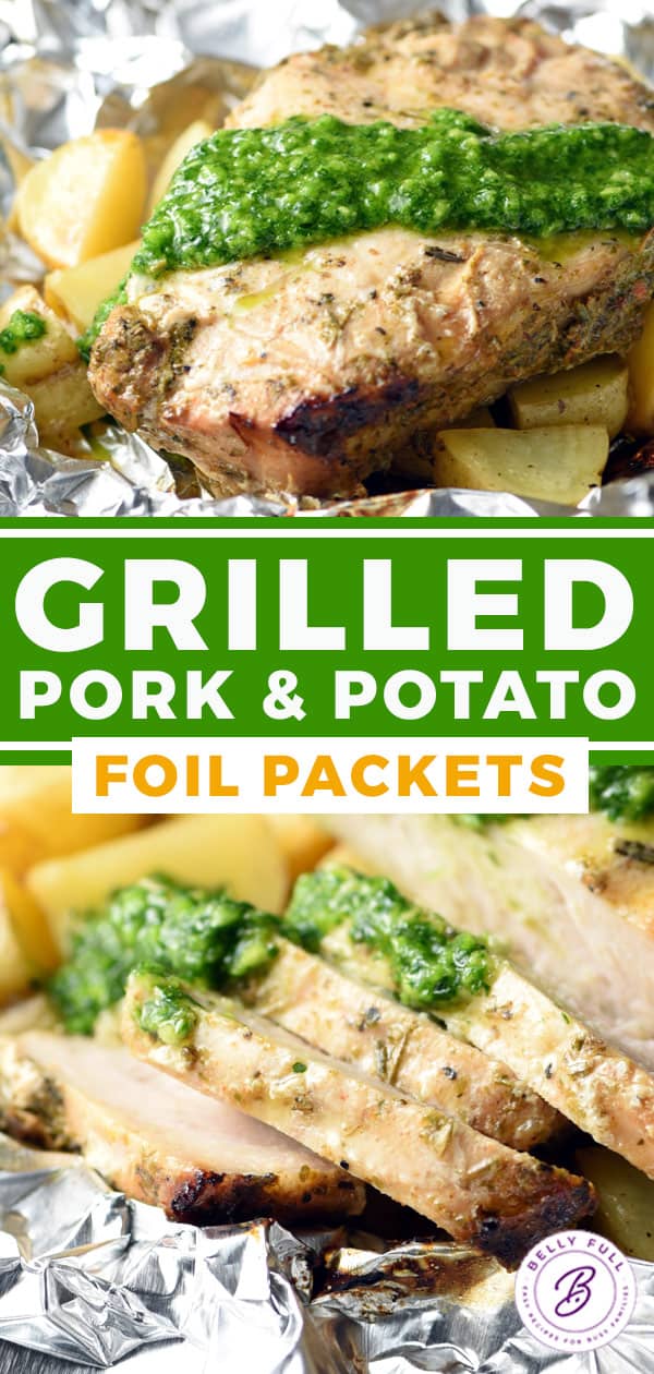 Grilled Pork Chops Foil Packets - Belly Full