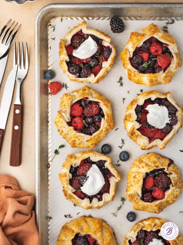 Mini Mixed Berry Galettes l Belly Full