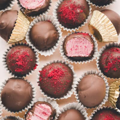Dark Chocolate Raspberry Truffles - Belly Full