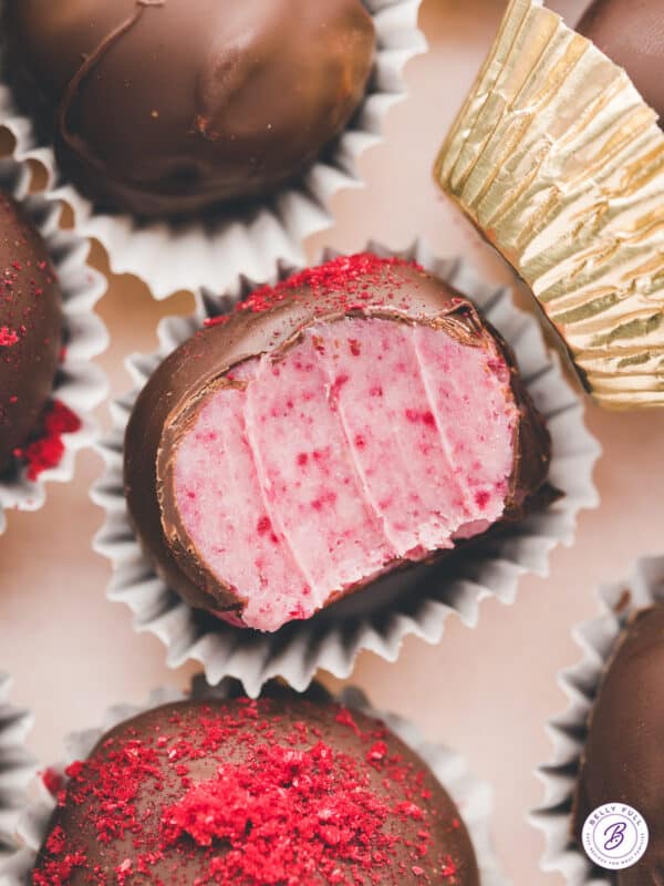 Dark Chocolate Raspberry Truffles - Belly Full