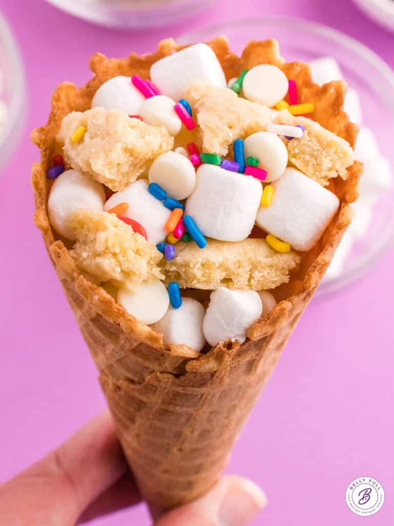 Sugar Cookie Campfire Cones - Belly Full