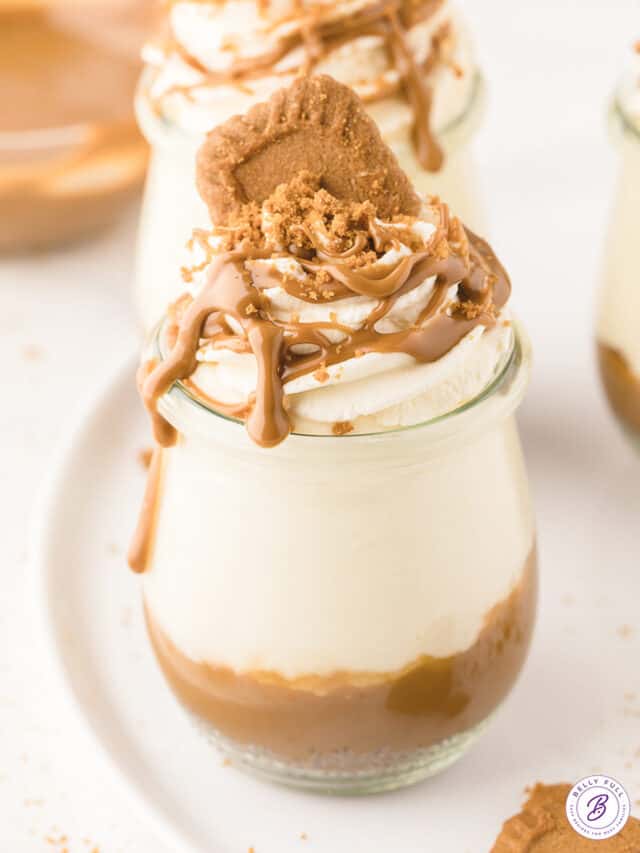 Biscoff Cheesecake Jars {No-Bake} - Belly Full