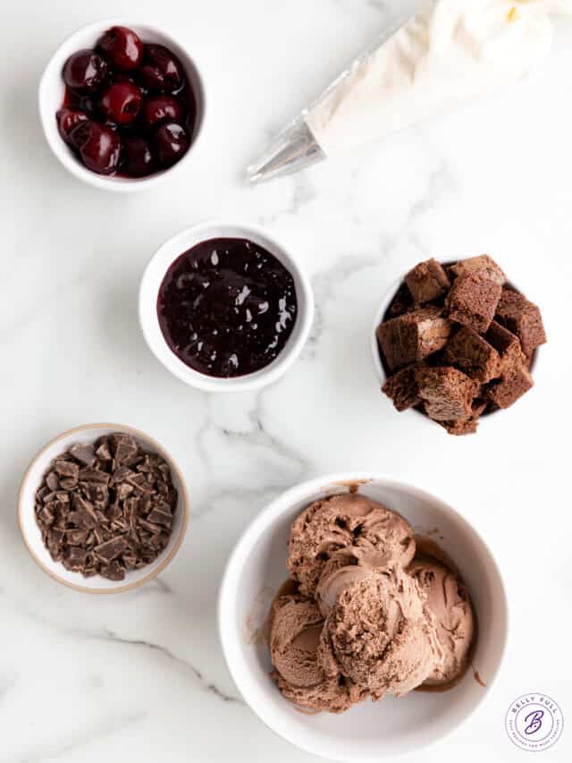 Black Forest Ice Cream Sundae - Belly Full