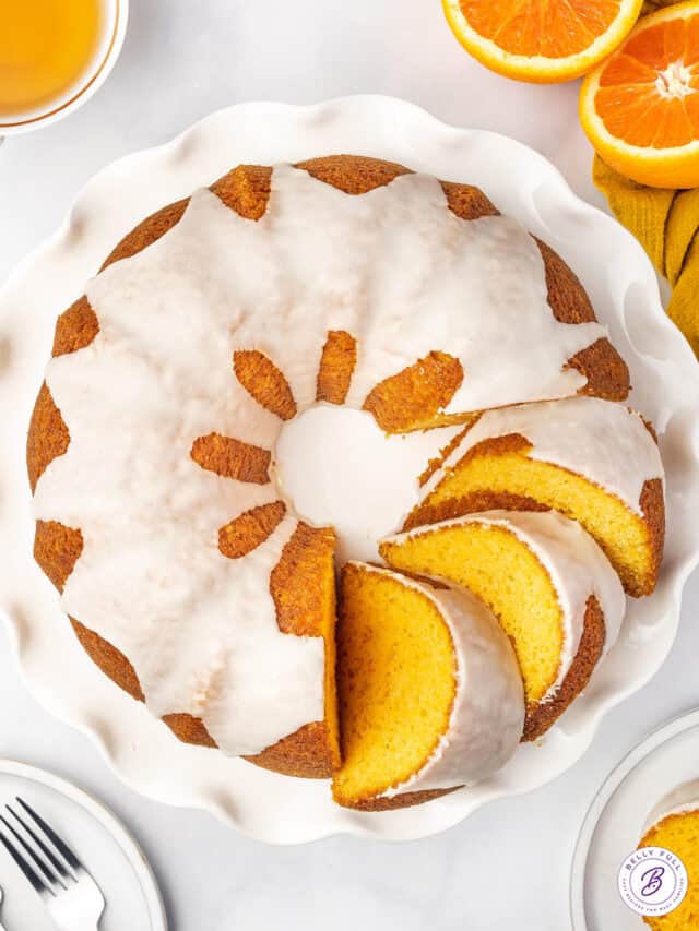 Easy Creamsicle Cake - Belly Full