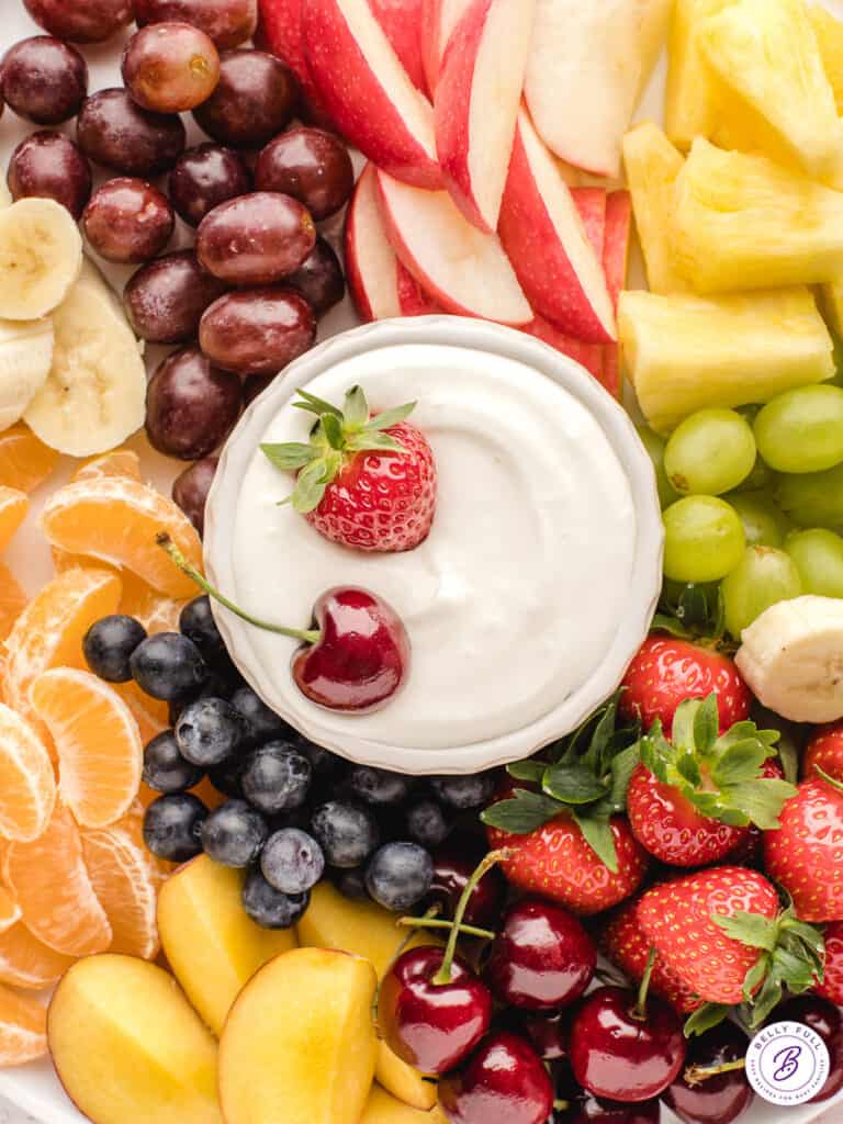 Best Fruit Dip {3 ingredients} - Belly Full