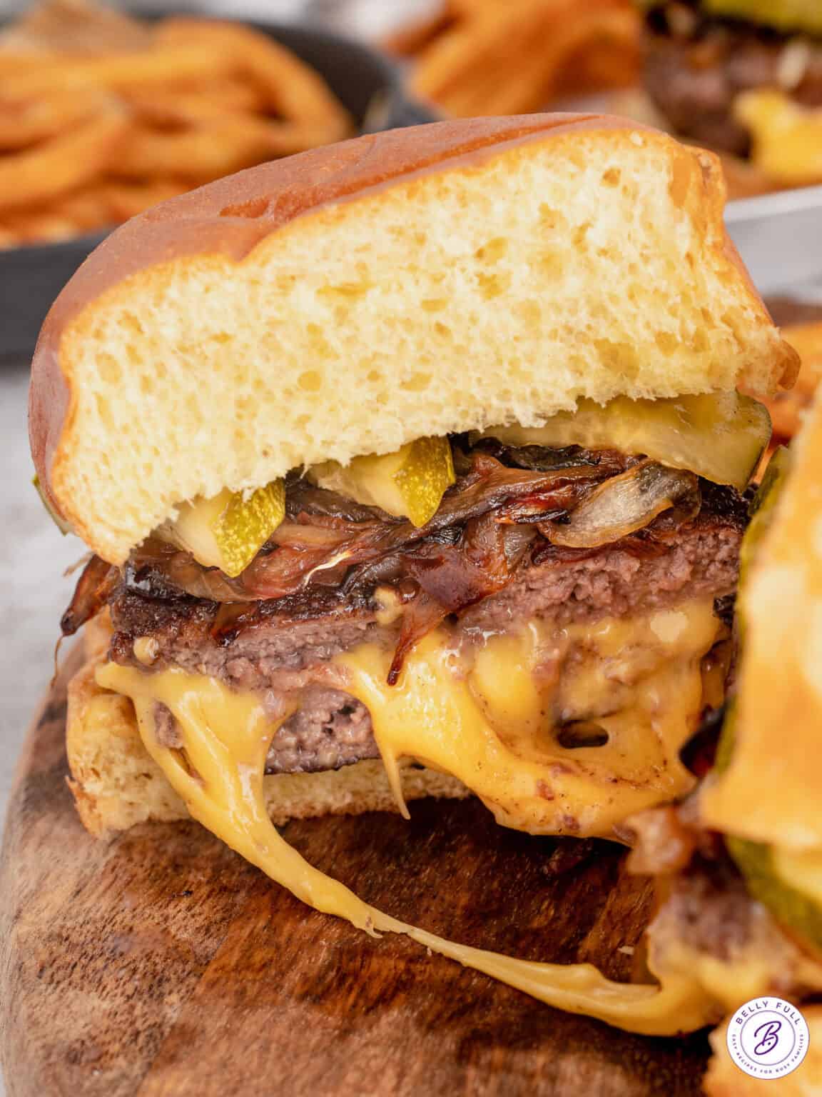 Juicy Lucy Burger Recipe - Belly Full
