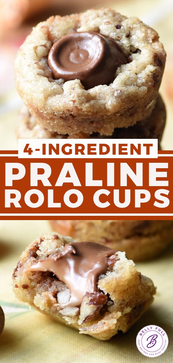 Praline Rolo Cups {4-ingredients} - Belly Full