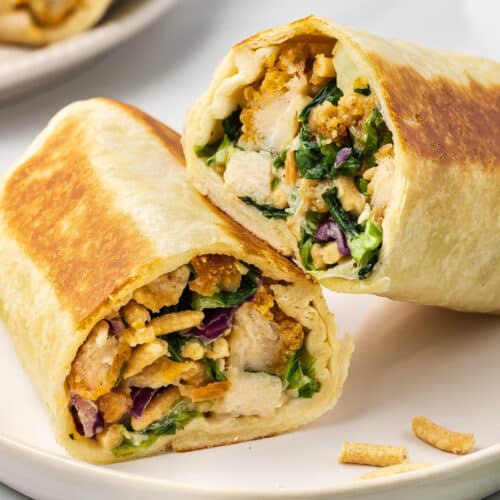 Asian Chicken Salad Wrap - Belly Full