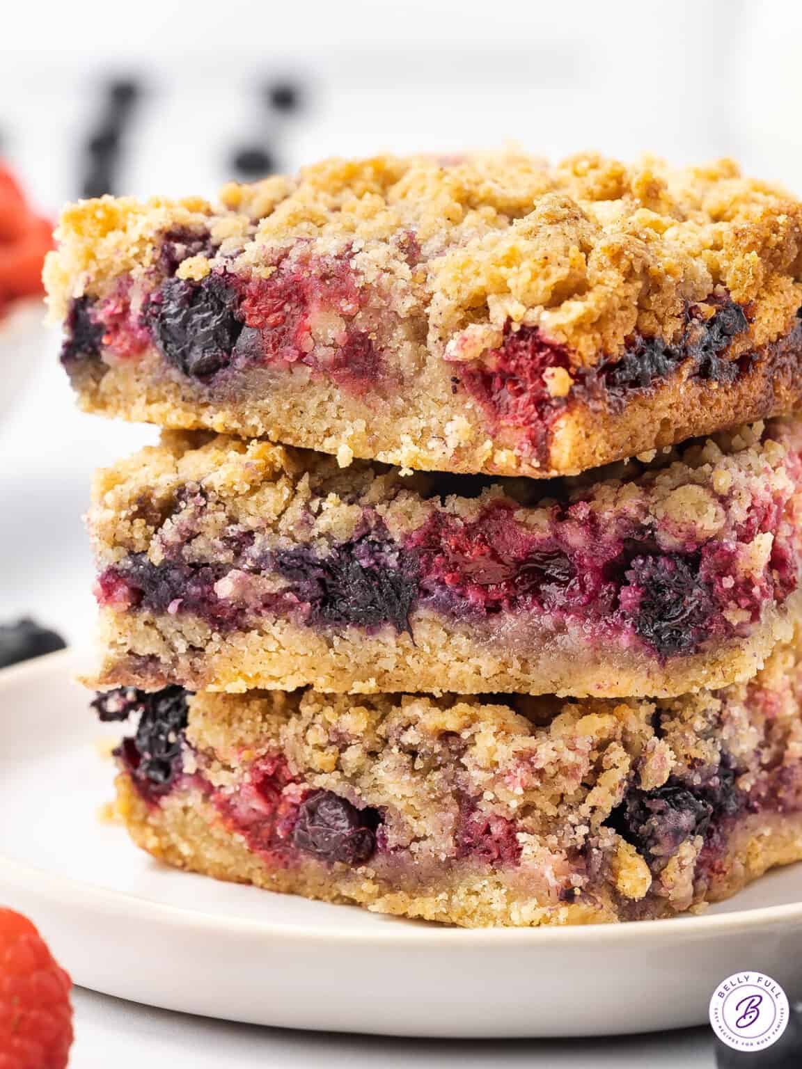 Best Berry Crumble Bars - Belly Full