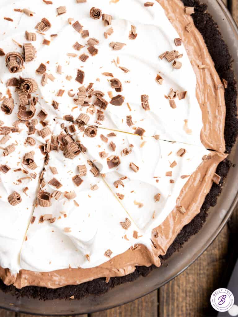 No Bake Chocolate Pudding Pie - Belly Full