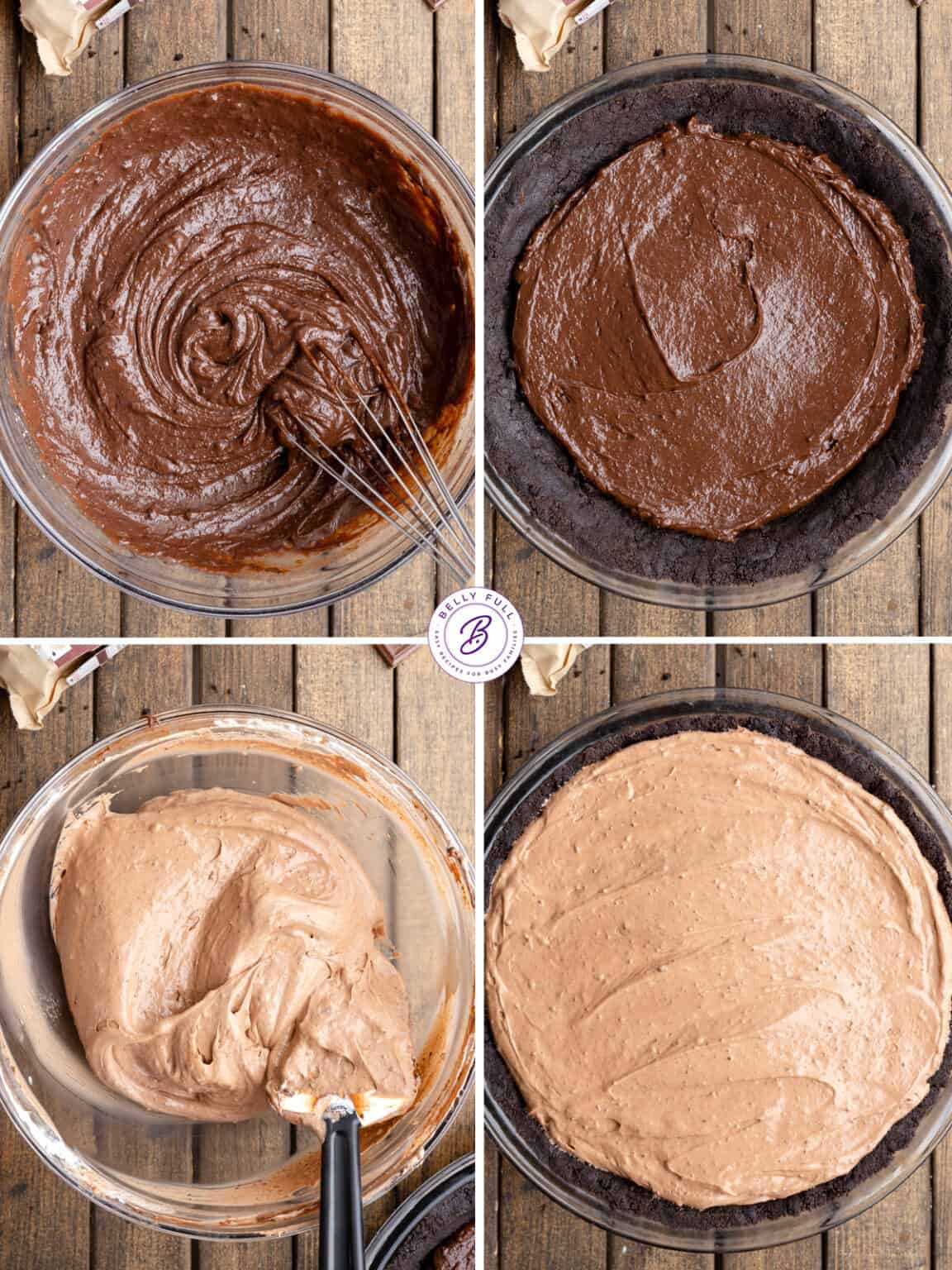 No Bake Chocolate Pudding Pie - Belly Full