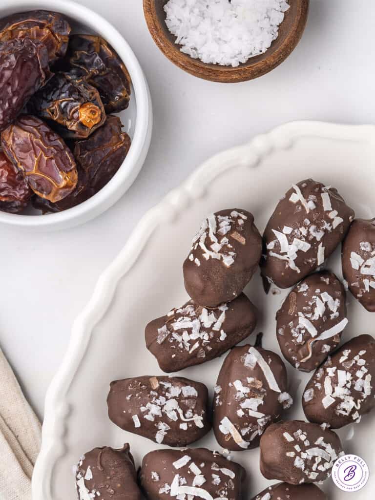 Almond Joy Stuffed Dates - Belly Full