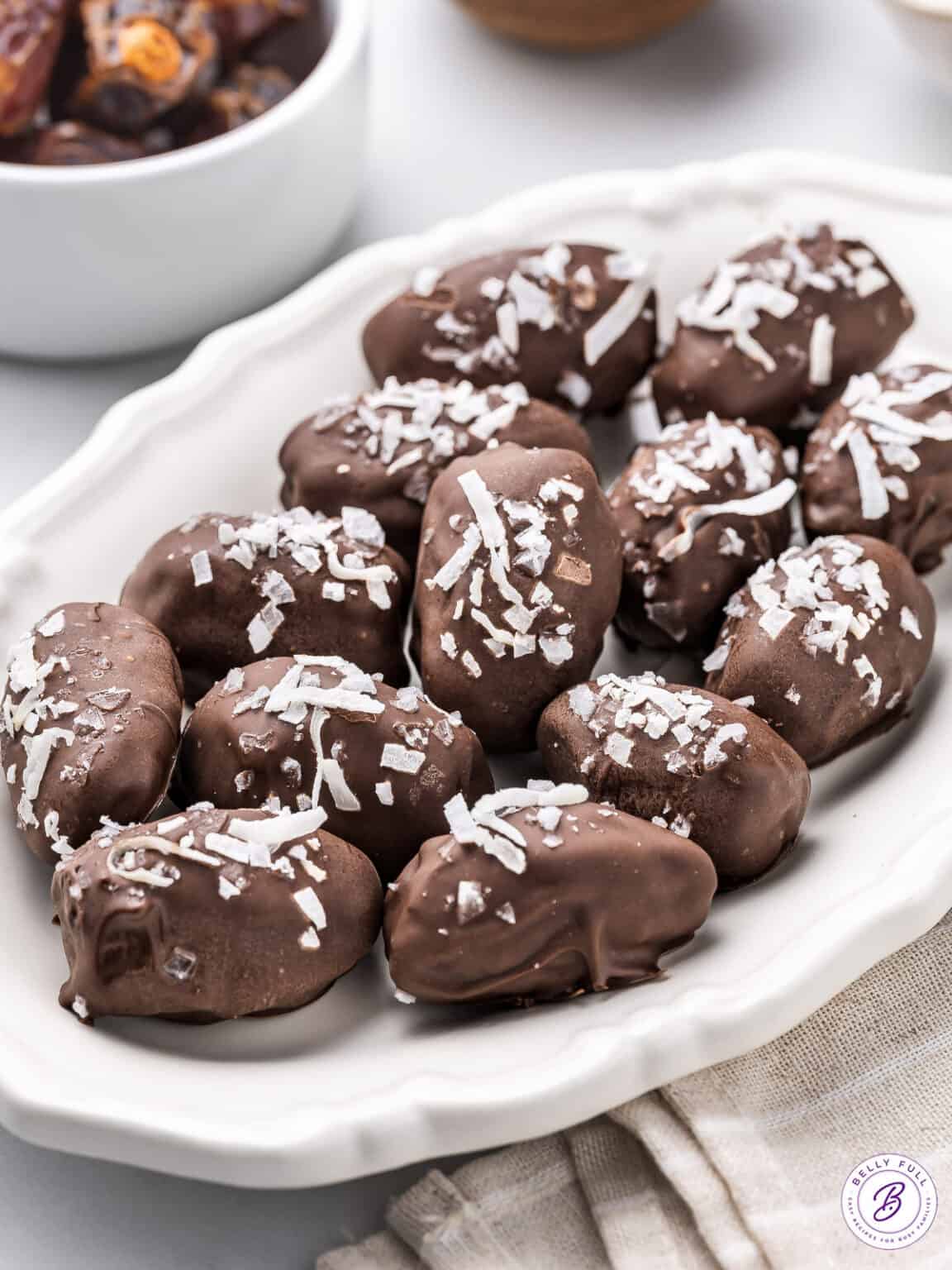 Almond Joy Stuffed Dates - Belly Full