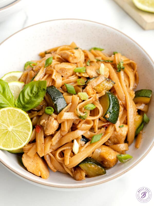 Thai Drunken Noodles {Pad Kee Mao} - Belly Full