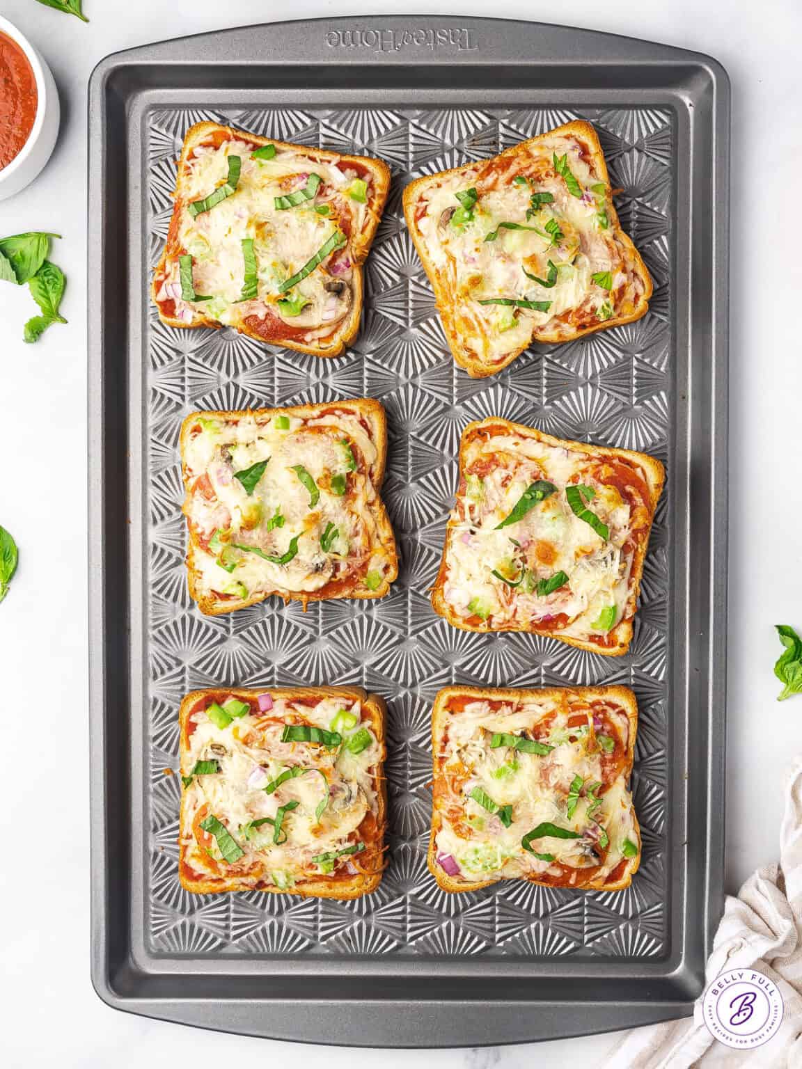 Pizza Toast Recipe - Belly Full