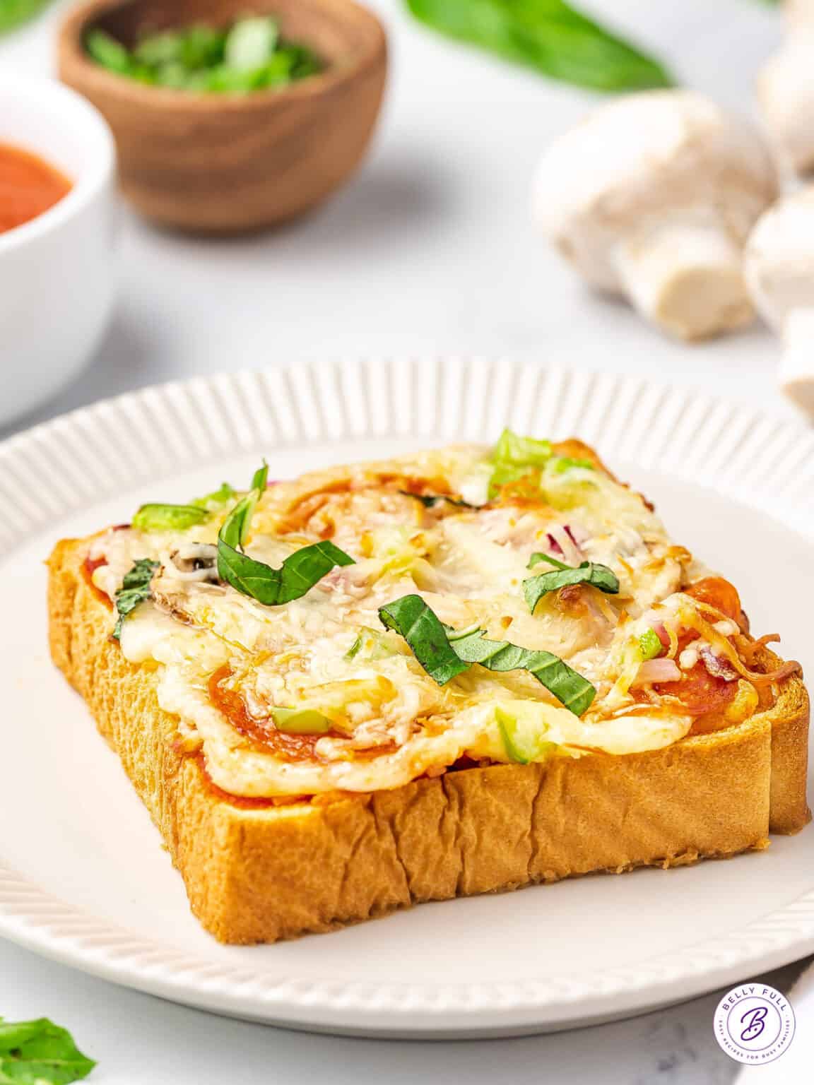 Pizza Toast Recipe - Belly Full
