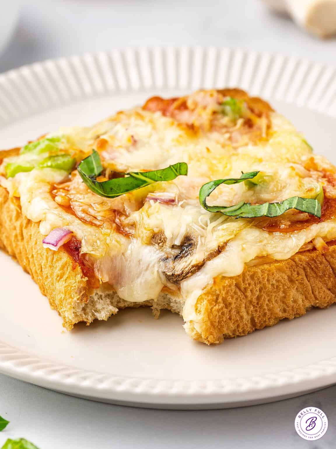 Pizza Toast Recipe - Belly Full
