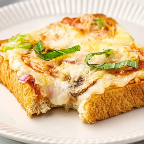 Pizza Toast Recipe - Belly Full