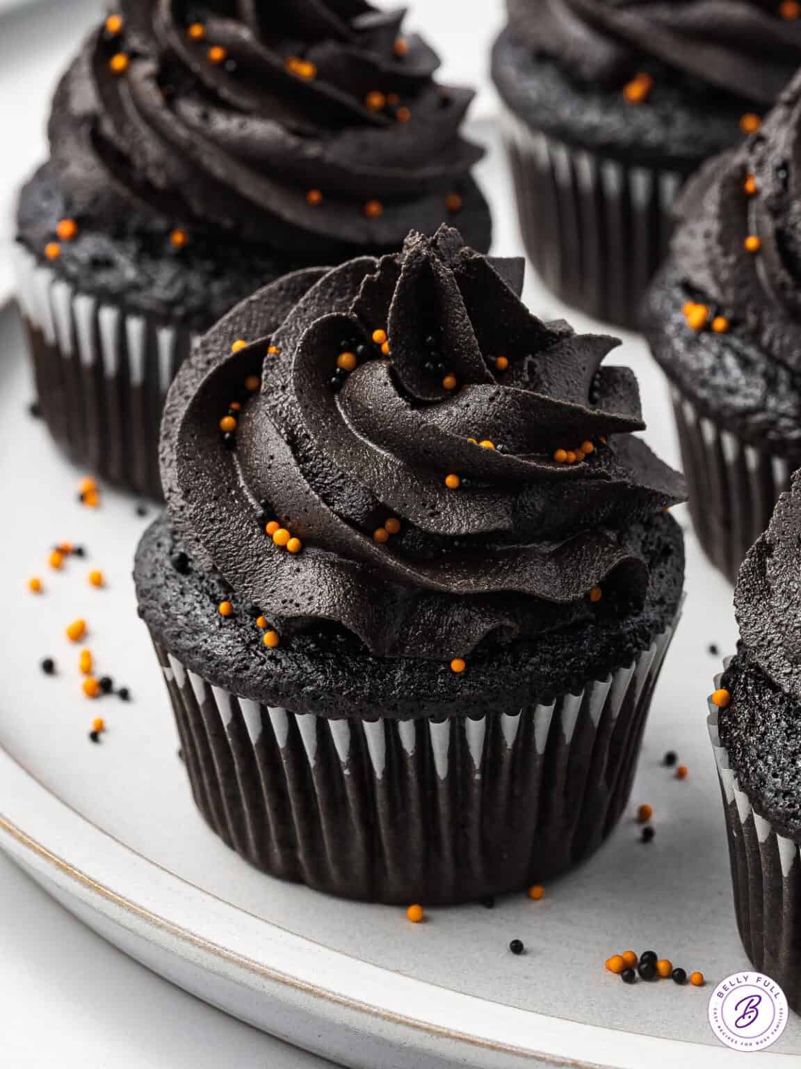 Black Velvet Cupcakes - Belly Full