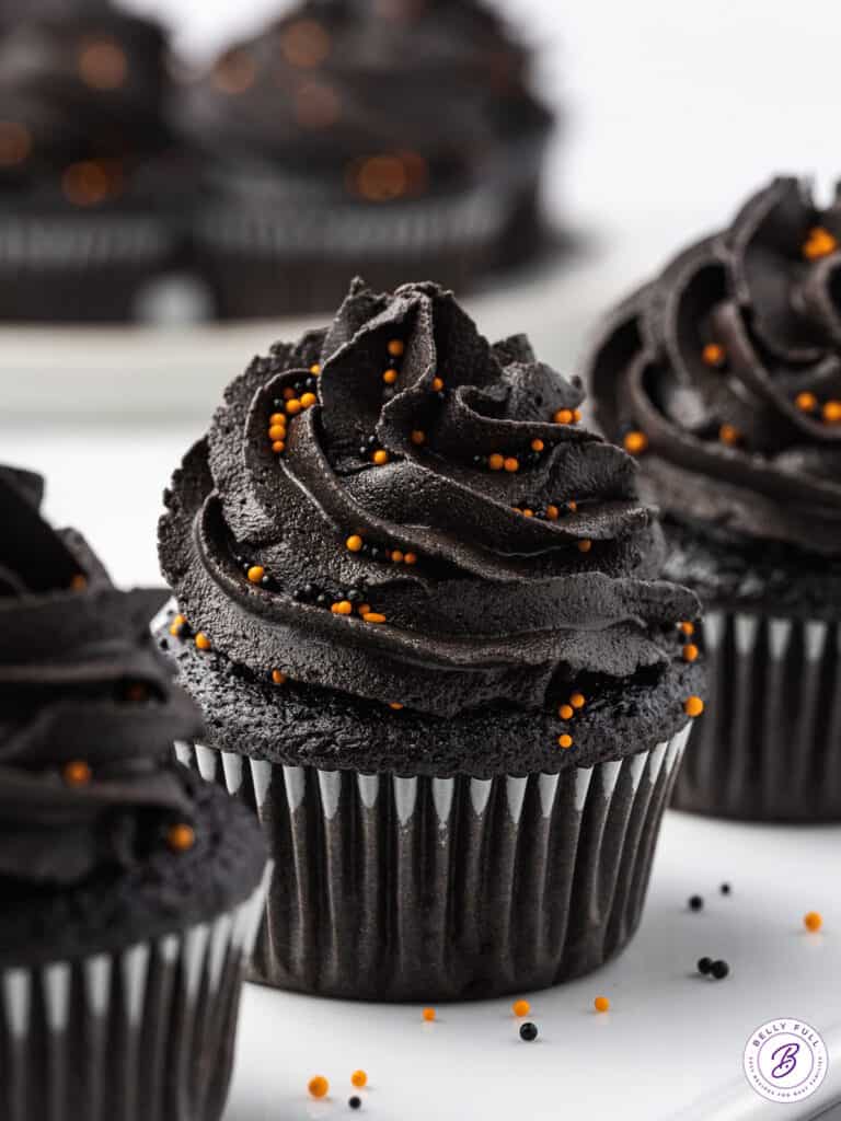 Black Velvet Cupcakes - Belly Full