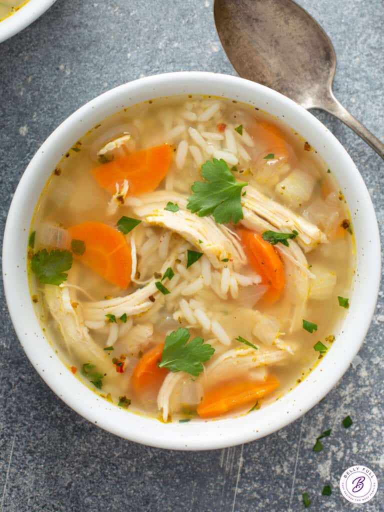 Chicken and Rice Soup - Belly Full