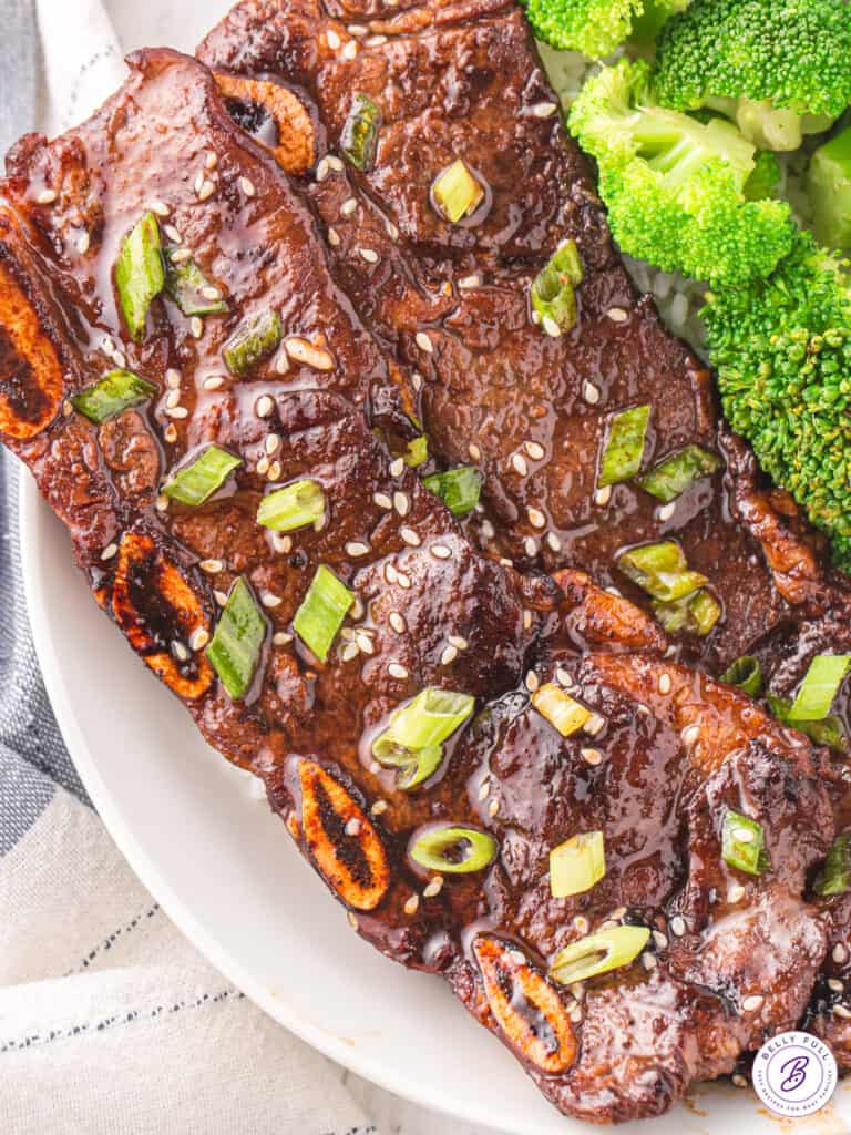 Korean Short Ribs (Kalbi Korean BBQ) - Belly Full