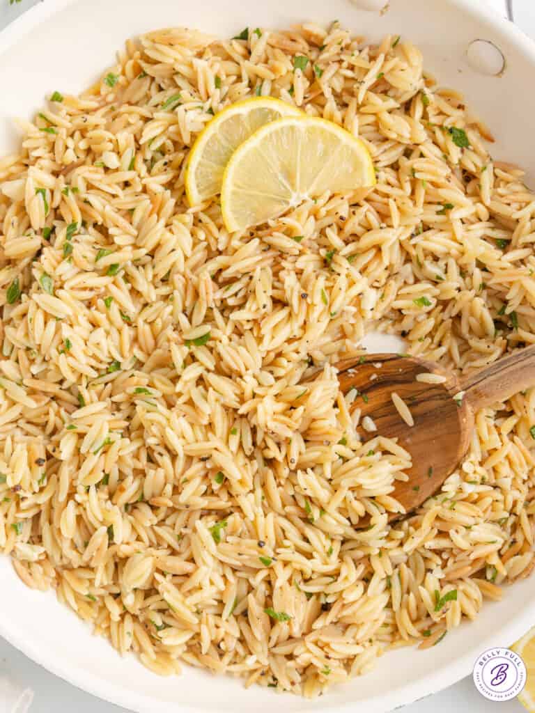 Lemon Orzo Recipe - Belly Full